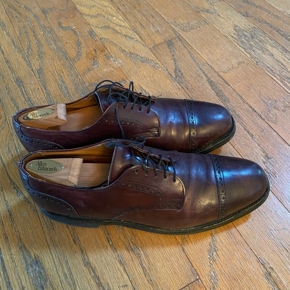 Allen Edmonds | Shoes | Allen Edmonds Cap Toe Brown Leather Oxford Size ...